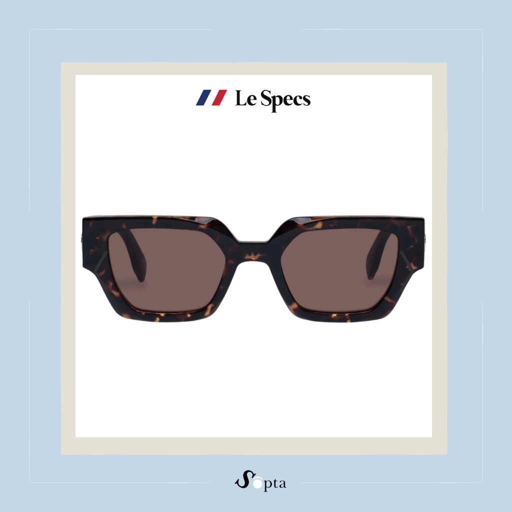 Lespec แว่นกันแดด Le specs LSU2329617 รุ่น POLYBLOCK สี TOKYO TORT ลาย ...