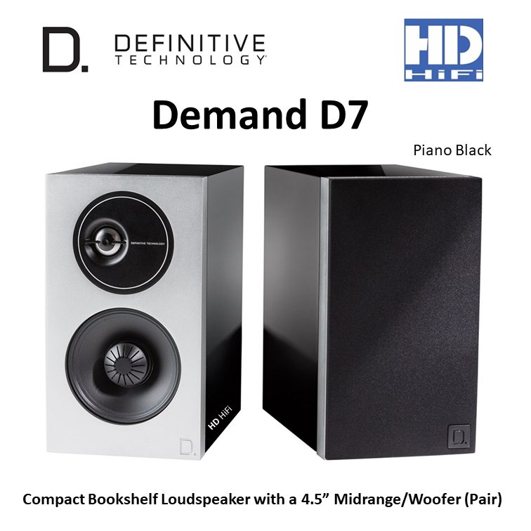 Definitive Technology Demand D7 Bookshelf speakers (Piano Black ...