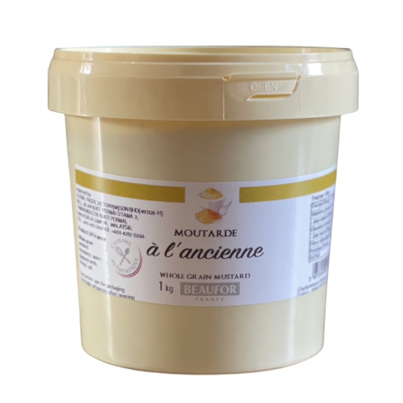 โบฟอร์ โฮลเกรน มัสตาร์ด จากฝรั่งเศส 1 กก. - Wholegrain Mustard from ...