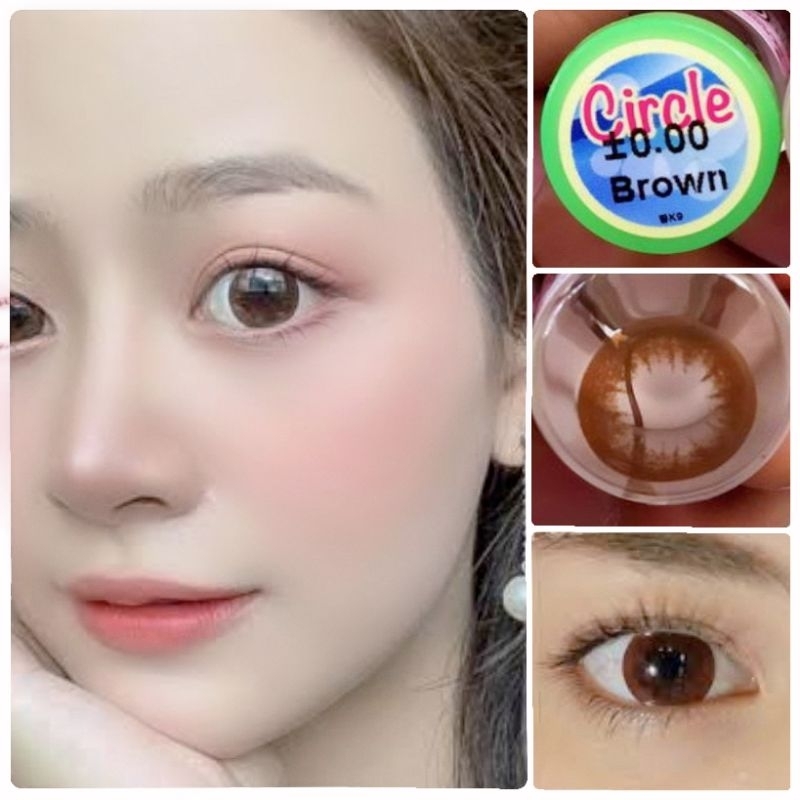 คอนแทคเลนส์ บิ๊กอาย รุ่น Circle Brown Choco ตาล Choco ค่าสายตาปกติ 0 00 เปลี่ยนแทนทุกเดือน
