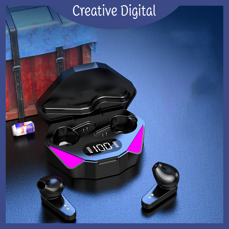 Creative Digital [ ขายดีเป็นเทน้ำเทท่า ]สำหรับเล่นเกม ไฟLED TWS-X15 หู ...