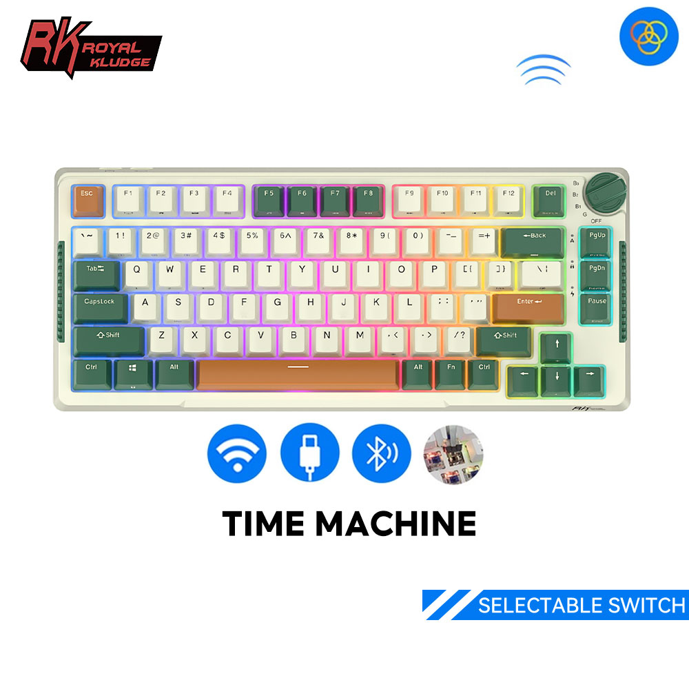 RK H81 Time Machine Color Matching Royal Kludge 81 Key คีย์บอร์ด ...