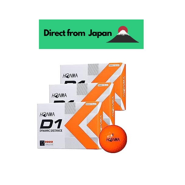 Honma Golf Honma D1 ลูกกอล์ฟ 3 โหล (36 ลูก) รุ่น Bt2201 2022 ประเภทกระโดด ระยะทาง สีส้ม | Shopee ...