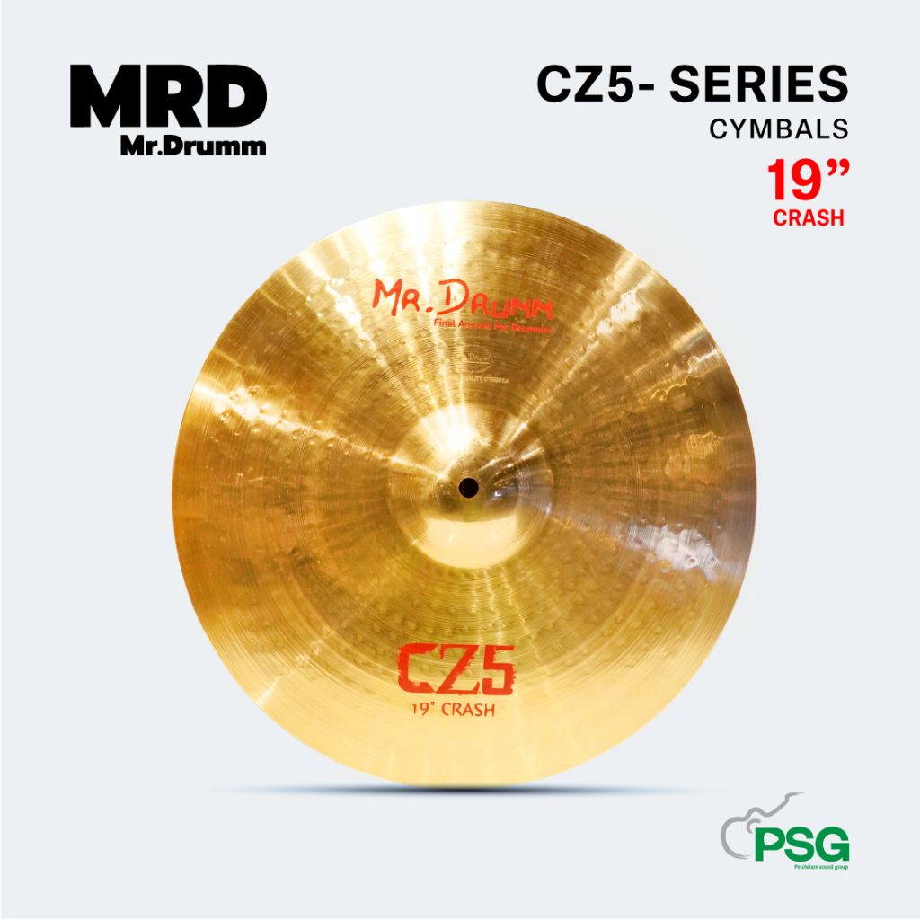 MR.DRUMM : CYMBALS CZ5- SERIES 14”-15”-16”-18”-19”-20"-14" HI HAT CRASH | Shopee Thailand