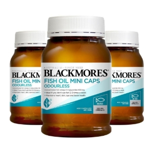 BLACKMORES FISH OIL MINI CAP 3X400'S ฟิชออยมินิ เม็ดเล็กทานง่าย 400 ...