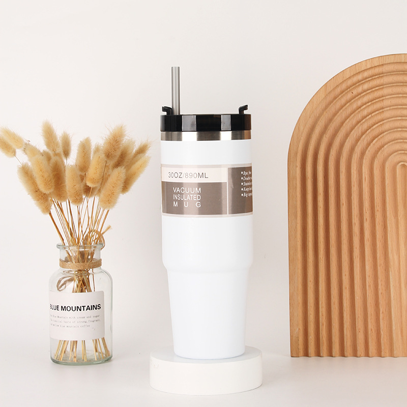 [ลูกค้าใหม่ 1 บาท][F0580] แก้วเก็บความเย็น ความจุ 600/890 ml. สแตนเลสแท้304 กระบอกน้ำเก็บ ...