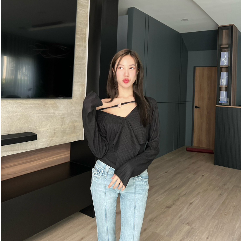 faris top ฟาริสท็อป ผ้าtoffy | Shopee Thailand