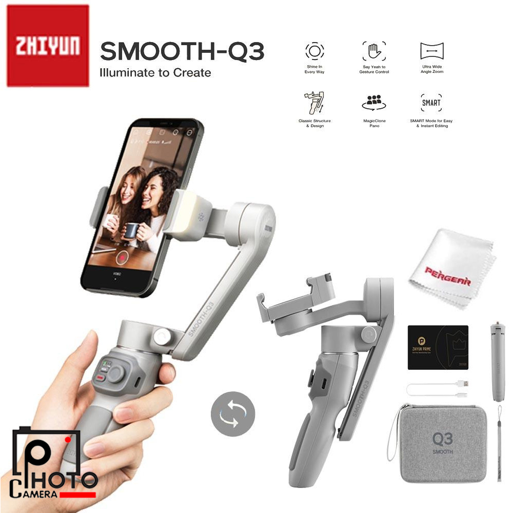 ไม้กันสั่นขนาดเล็ก Zhiyun Smooth Q3 Combo Set | Shopee Thailand