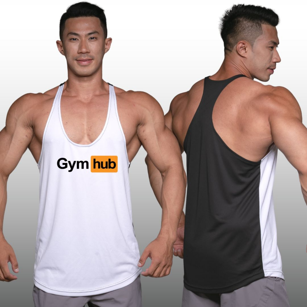 GYM HUB เสื้อกล้ามเพาะกายทรงคลาสสิค Bodybuilding Dry Fit Gym Tank Top ...