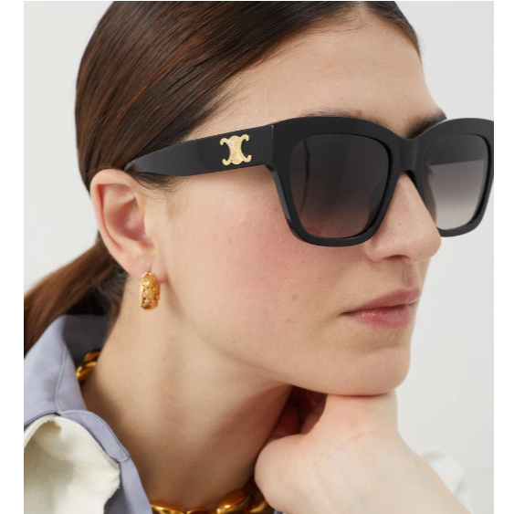 แว่นกันแดด Celine Triomphe 09 รหัส CL40253 ทรงยอดฮิต oversizeนิดๆ หน้ากลม หน้าใหญ่ ใส่ได้สบายๆ ...