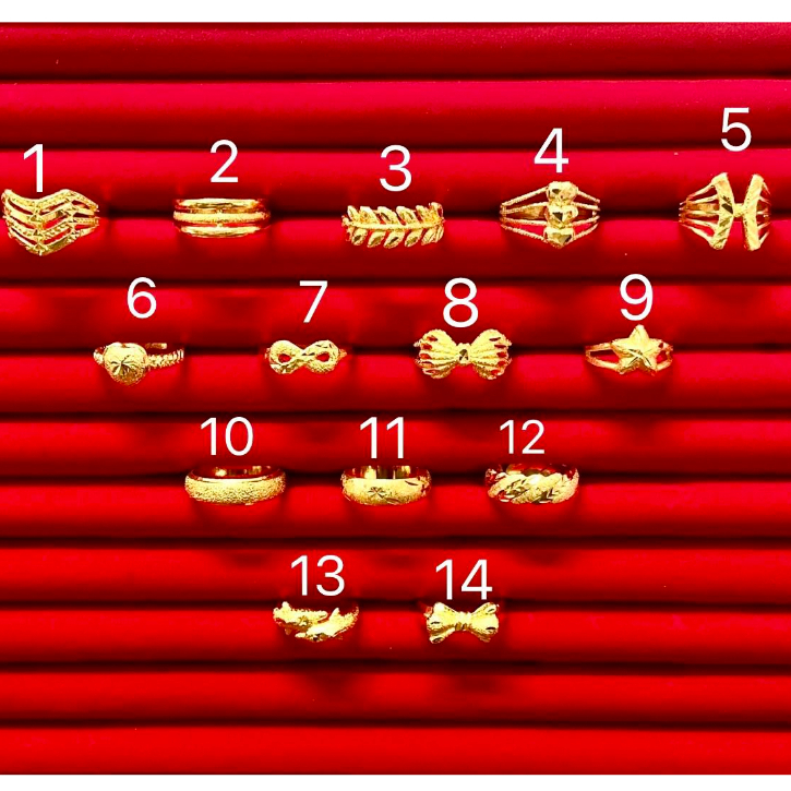 แหวนทองเหมือนแท้ ชุบทอง24K 2สลึง มีไซส์ 6-10(ต้องการนอกตัวเลือกให้ทักในข้อความ) | Shopee Thailand