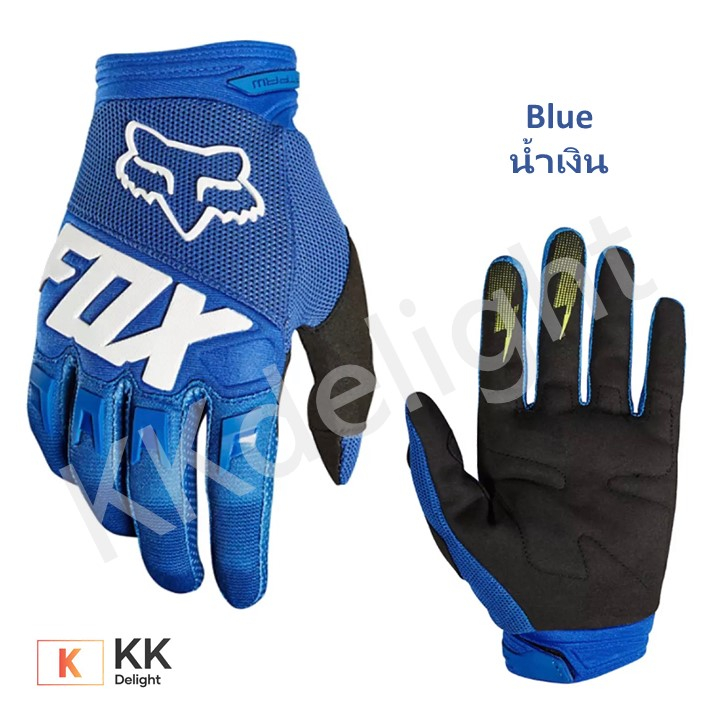 Fox New DeSign ถุงมือมอเตอร์ไซค์ ออฟโรด ปั่นจักรยาน ทรงสปอร์ต มีเก็บ ...
