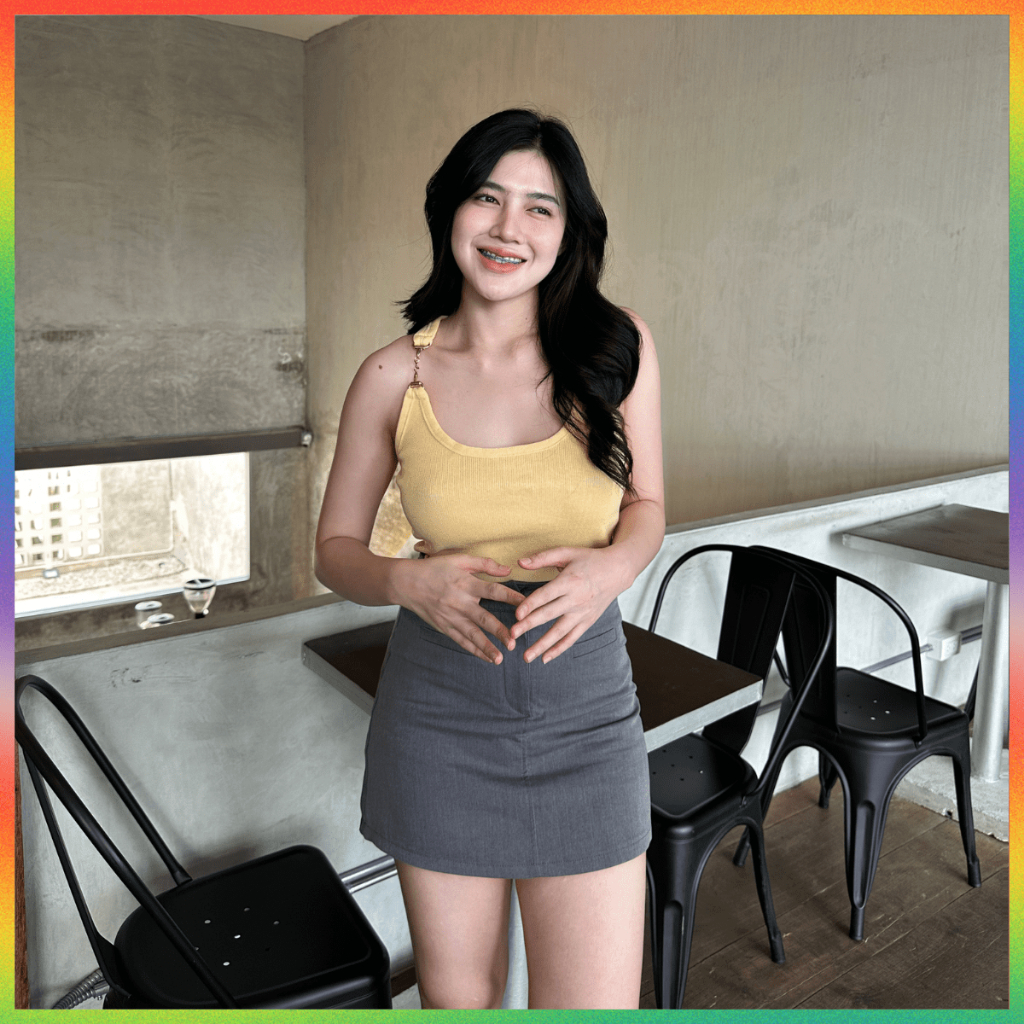 🌈 MesubShop 🌈 เสื้อสายเดี่ยวไหมพรม ช่วงสายมีแต่งโซ่คล้อง รุ่น กุญแจ B-020-3-A | Shopee Thailand