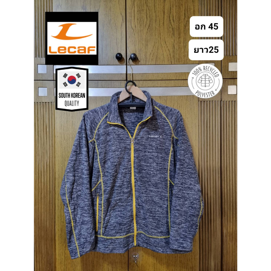 เสื้อกันหนาว ผ้าฟรีส Fleece แบรนด์ Lecaf แบรนด์ดังจากเกาหลี ของแท้ มือ2 ...