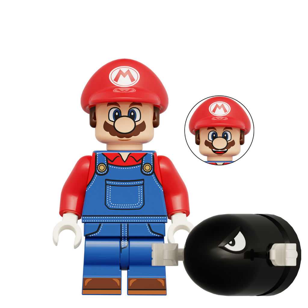 บล๊อกตัวต่อ มาริโอ ของเล่นตัวต่อ Super Mario Minifigures | Shopee Thailand