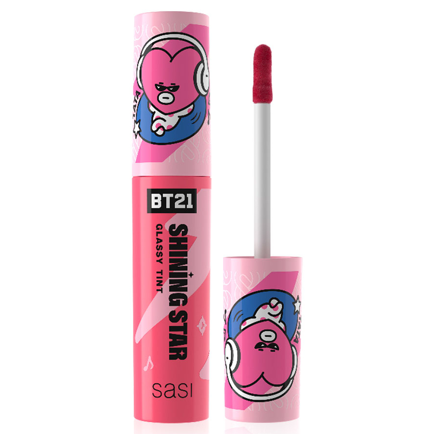 Sasi x BT21 Shining Star Glassy Tint 3g ลิปทินท์ ศศิ ชายนิ่ง สตาร์ กลาสซี่ ทินท์ ลิปศศิ ลิปทินท์ ...