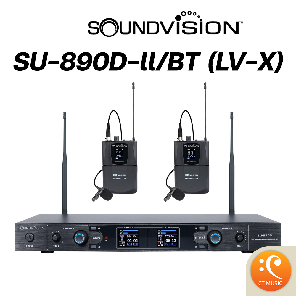 SOUNDVISION SU-890D-II/BT (LV-X) ไมโครโฟน ไมค์ลอย ไมค์ไวเลส ไมค์ลอยติดปกเสื้อ | Shopee Thailand