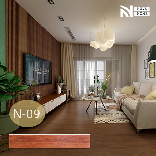 NuveHome_[5ตรม./กล่อง] กระเบื้องยางลายไม้แบบมีกาวในตัว ความหนา 1.8-2มิล สไตล์เตอร์ลอฟท์minimal ...