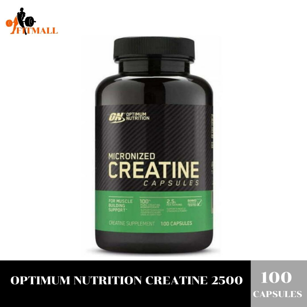 Optimum Nutrition Creatine 2500 - 100 Capsules ช่วยเพิ่มแรงในการออกกำลังกาย และความแข็งแรงของ ...