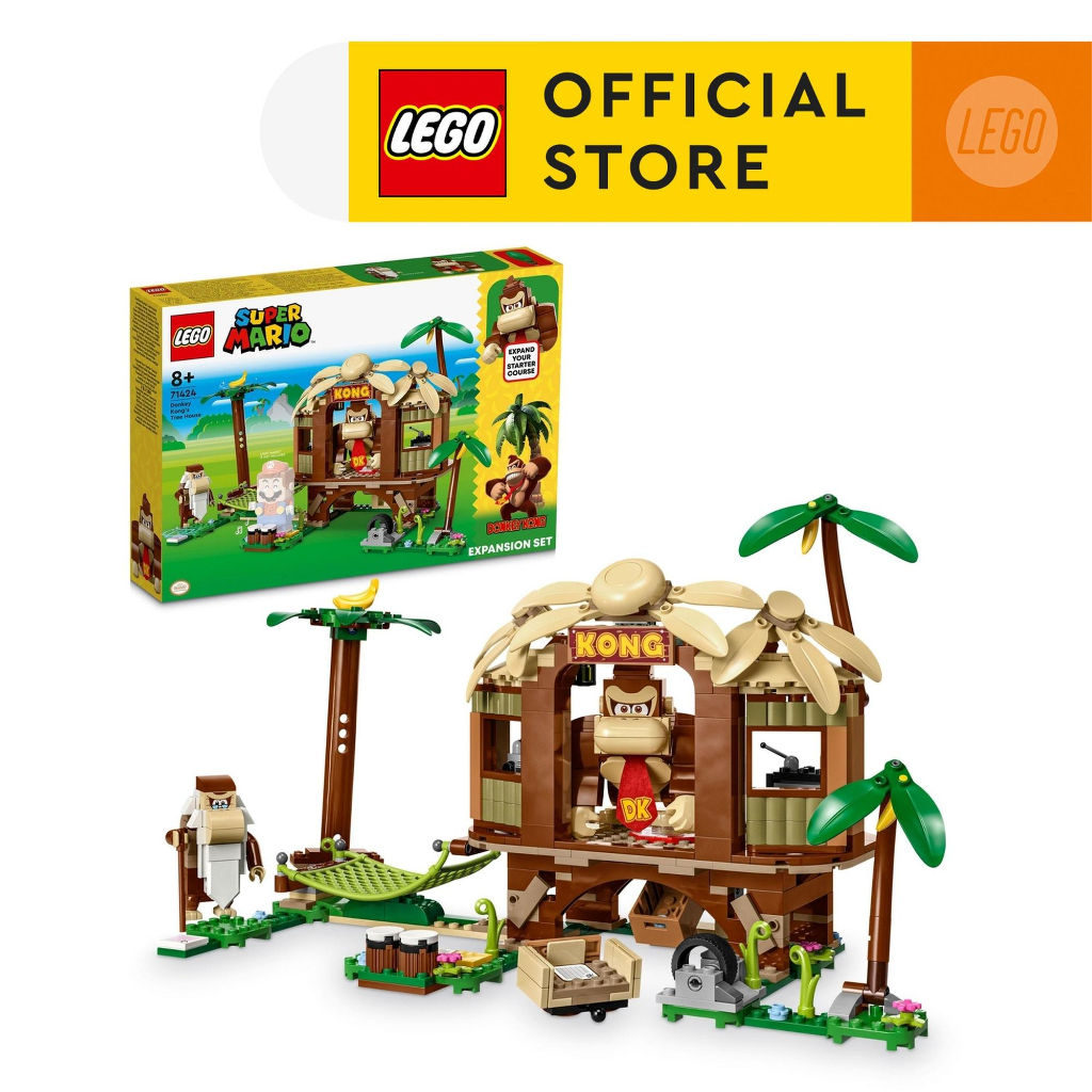 LEGO Super Mario 71424 Donkey Kong’s Tree House Expansion Set Building ...