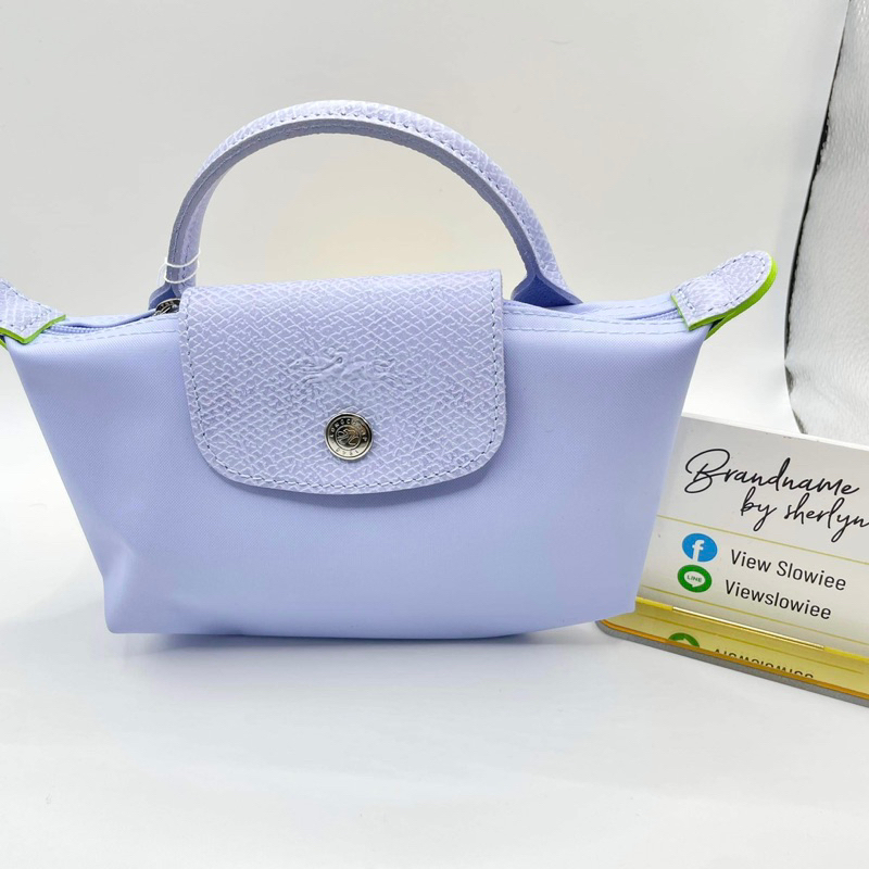 Longchamp mini ของแท้ สีฟ้าพาสเทล | Shopee Thailand