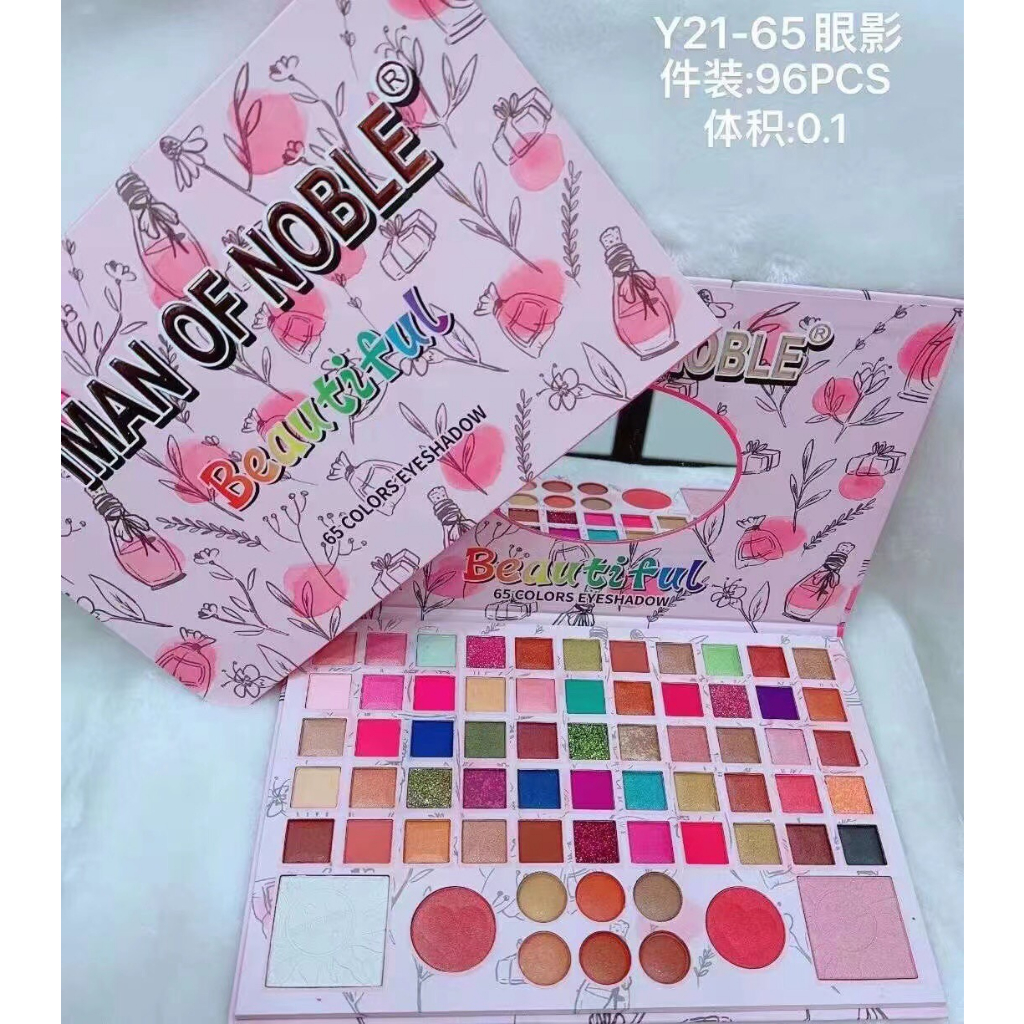 พาเลท อายแชโดว์ 65สี IMAN OF NOBLE Bealtiful 65 COLOR EYESHADOW Y21-65 ...