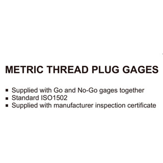 M3x0.5 mm เกจวัดเกลียวใน Thread Plug Gage INSIZE (อินไซส์) รุ่น 4130-3 ...