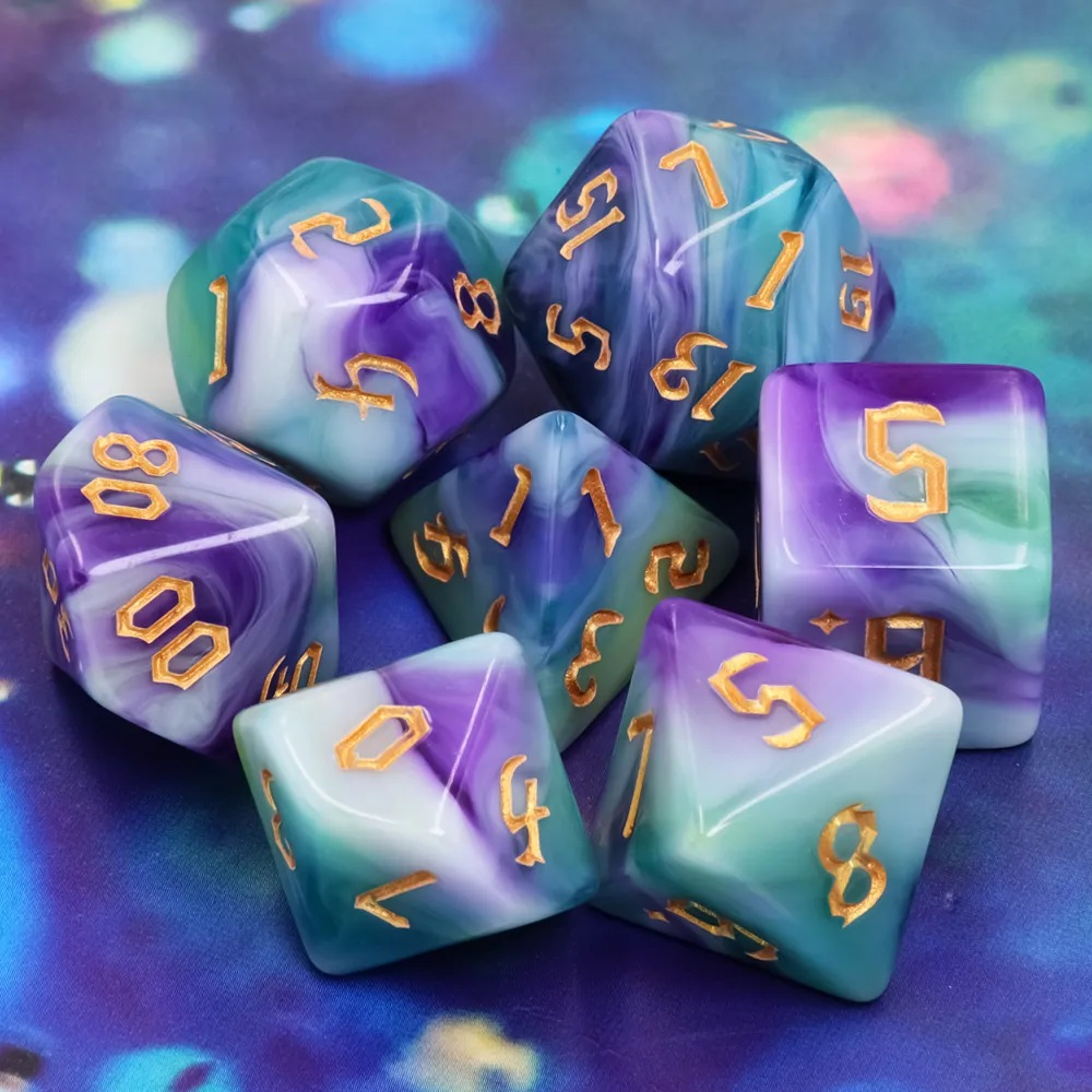 ลูกเต๋า Dice Set of 7 | For DnD D&D MTG RPG TRPG Boardgames เกมกระดาน ...