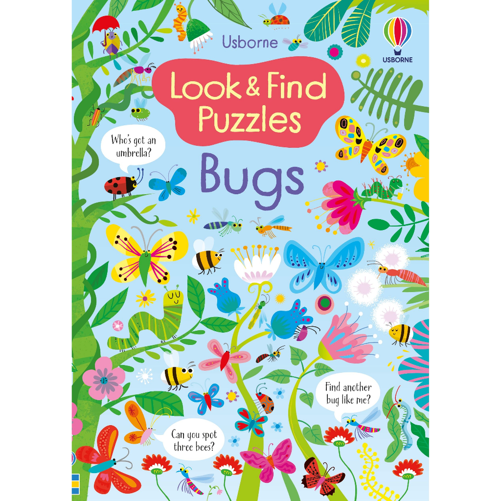 Usborne Look & Find Puzzles: Bugs หนังสือเด็ก แมลง ค้นหาสิ่งที่อยู่ใน ...