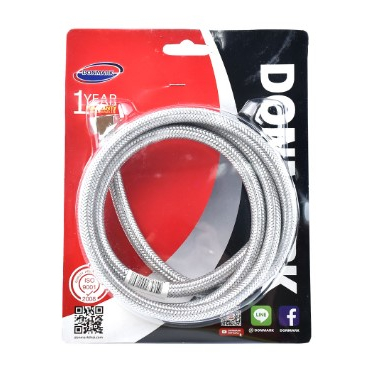 DONMARK สายถักน้ำดีสแตนเลสหัวน็อตทองเหลืองแท้ 60"/150cm. DM-150 | Shopee Thailand