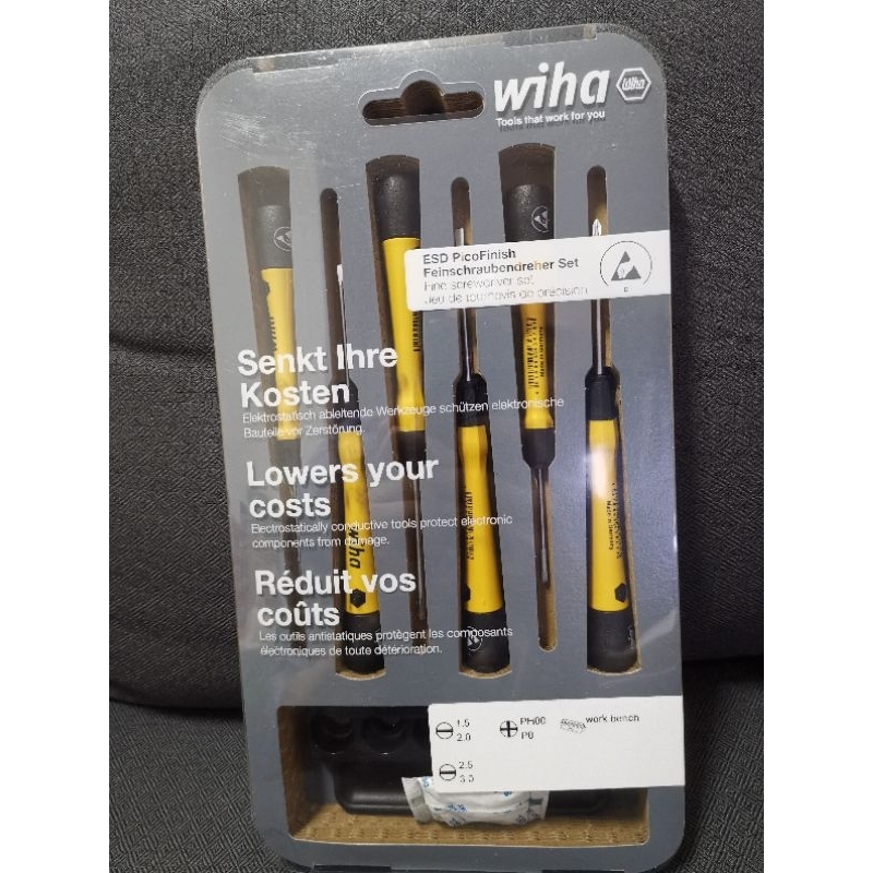 ชุดไขควง EDS PicoFinish Fine screwdriver set 270PK601 Wiha | Shopee ...