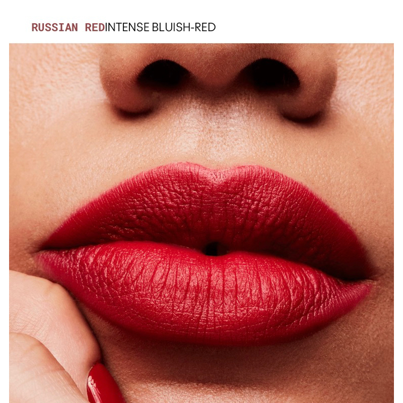 ลิปแมค สีขายดี russian red ของแท้ 100% กล่องมีตำหนิ สินค้าหิ้ว เชค code ...