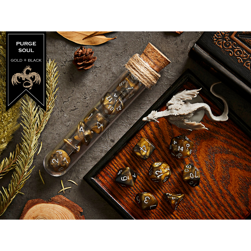 Potion Flask with Dice Set of 7 | ลูกเต๋า Dice For DnD D&D MTG RPG TRPG ...