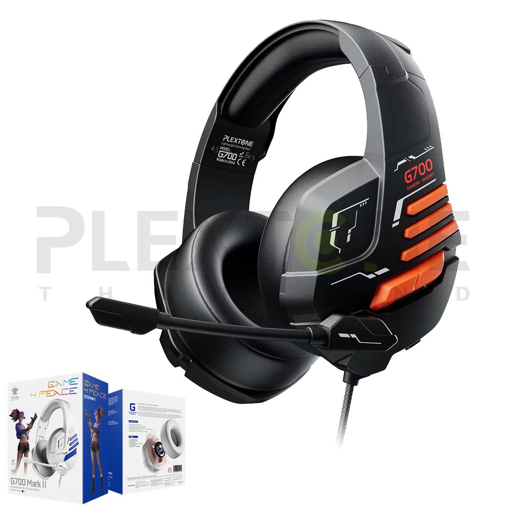 Plextone G700 Mark II หูฟังเกมมิ่ง หูฟังเฮดโฟน ไมโครโฟนปรับได้ ระบบ ...