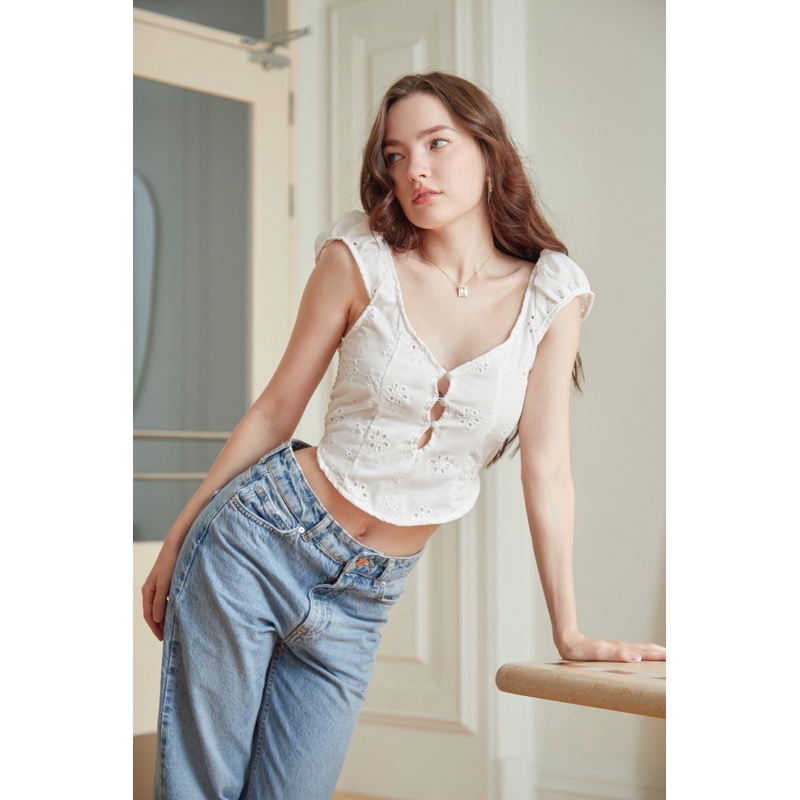 Hanna.bgg Freya top (H113) | Shopee Thailand