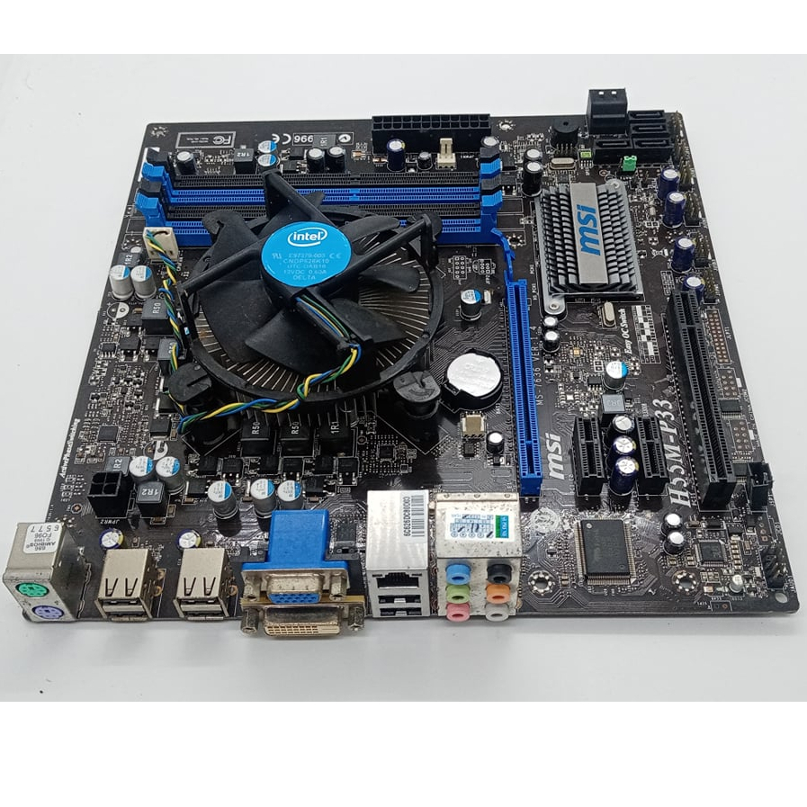 เมนบอร์ด 1156 MSI H55M-P33 + CPU Core i3 + ฮีทซิงค์ | Shopee Thailand