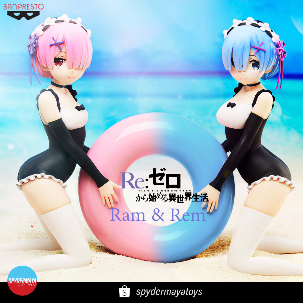 [Pre-Order] ฟิกเกอร์ Re:Zero Rem & Ram Celestial Vivi Maid Style Ver. - Banpresto | Shopee Thailand