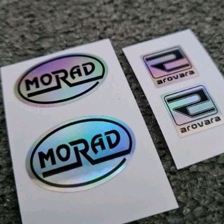 สติ๊กเกอร์ติดล้อ Morad x arovara รุ้งโครเมี่ยม | Shopee Thailand