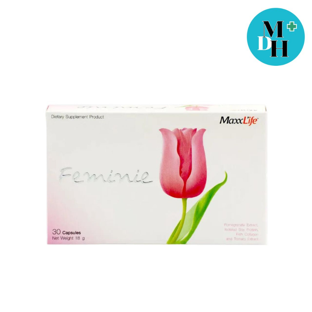 Maxxlife Feminie 30 capsules แม็กซ์ไลฟ์ เฟมินี 30 แคปซูล (1 กล่อง ...