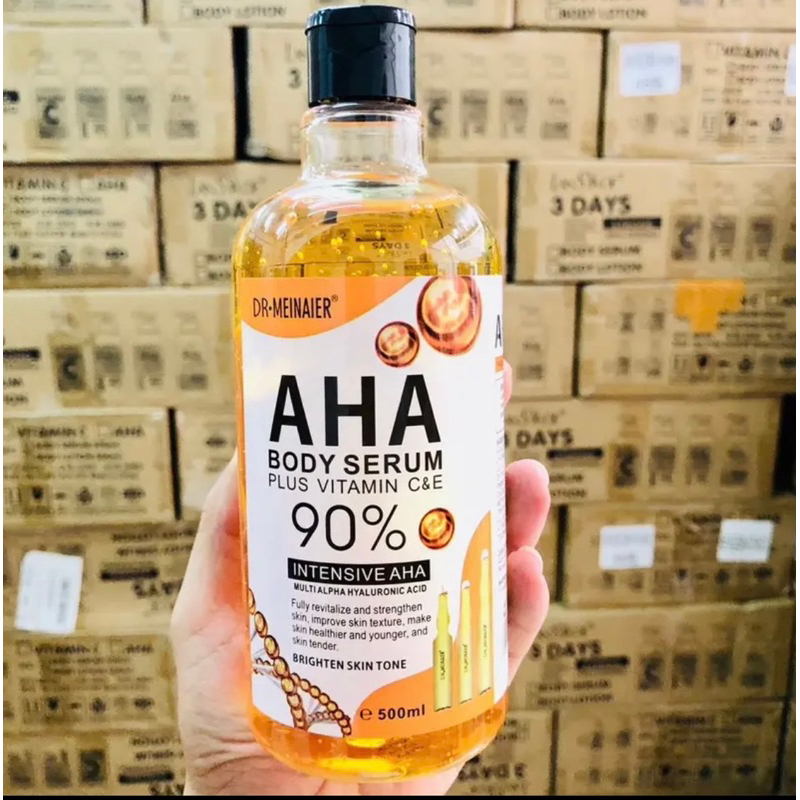 AHA serum whitening (ของแท้100%)เชรั่มทาตัวขนาด500ml. | Shopee Thailand