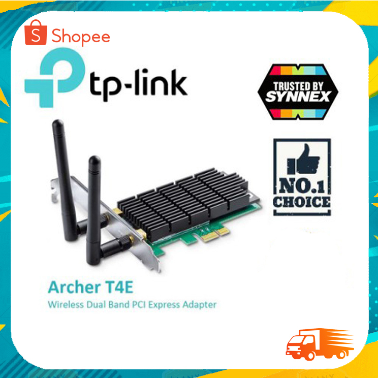TP-LINK (Archer T4E) AC1200 Wireless Dual Band PCI Express Adapter LT | Shopee Thailand