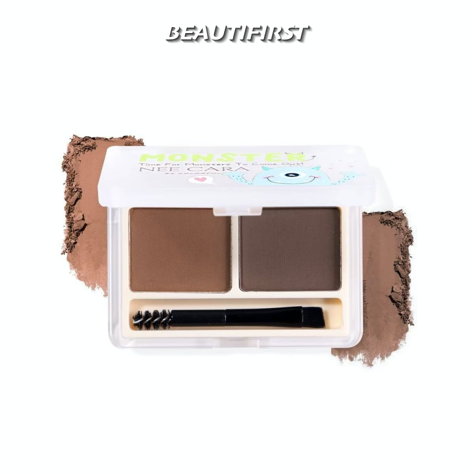 เขียนคิ้ว NEE CARA MONSTER BROW POWDER | Shopee Thailand