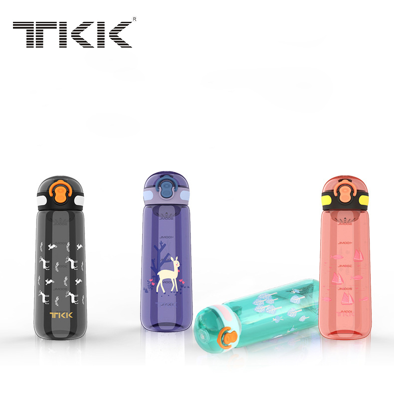 TKK ขวดน้ำ ขวดน้ำเด็กไปโรงเรียน กระบอกน้ำพกพา ขวดน้ำน่ารักๆ ขวดน้ำยกดื่ม วัสดุTritan 350ml/500ml ...