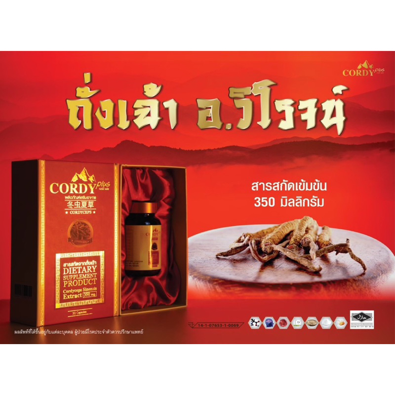 Cordy Plus ถั่งเช่า อ.วิโรจน์ คอร์ดี้ พลัส | Shopee Thailand