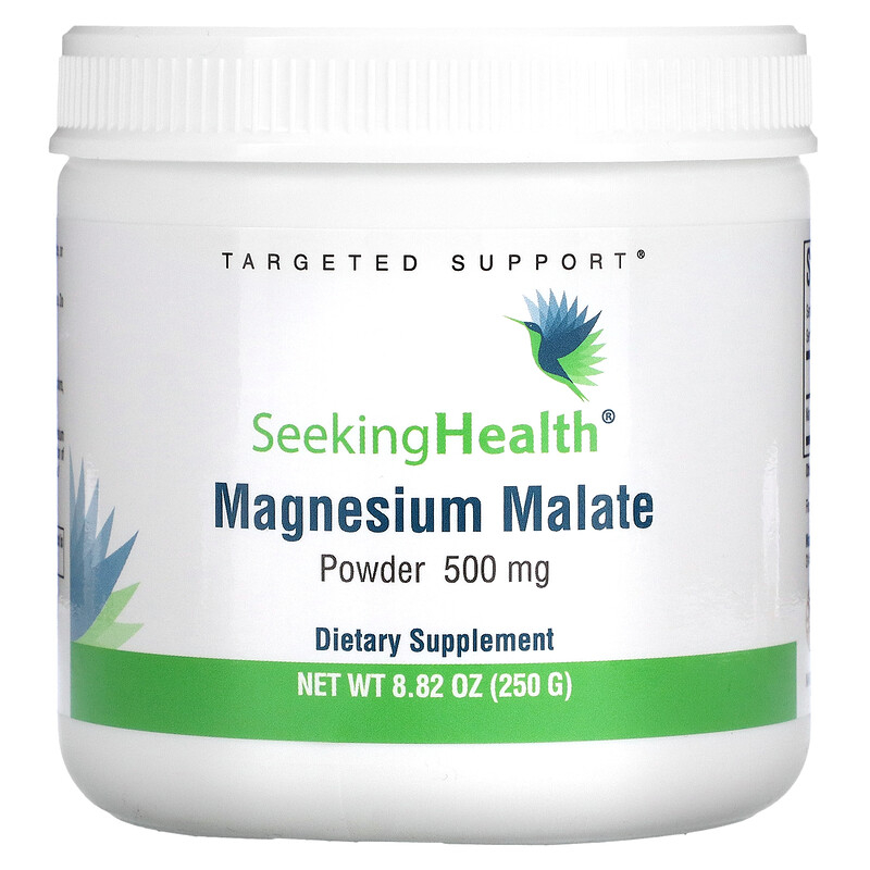 Seeking Health, Magnesium Malate Powder, 500 mg, 8.82 oz (250 g ...