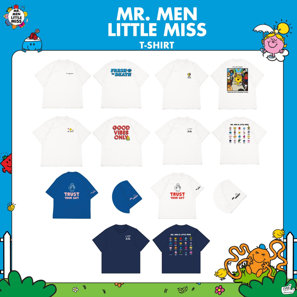 Mr.Men Little Miss T-SHIRT OVERSIZE | Shopee Thailand