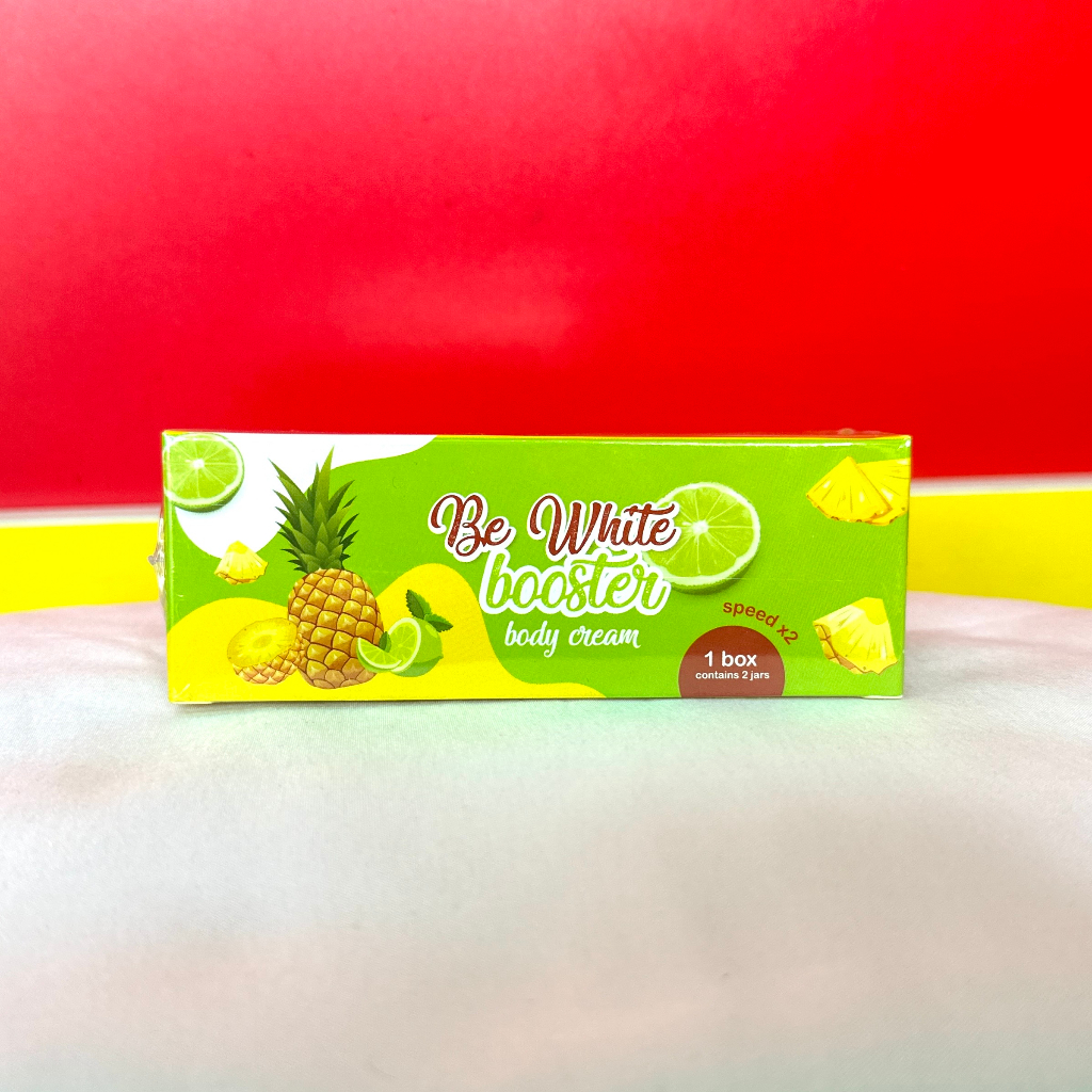 Be White Booster Body Cream ครีมบีอีไวท์ สัปปะรดมะนาว (1กล่อง บรรจุ2 ...