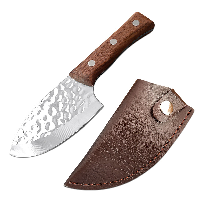 SD41 มีดสเต็ก มีดหั่นสเต็ก มีดหั่นเนื้อ มีดพก ด้ามไม้ พร้อมซอง 19ซม. | Shopee Thailand