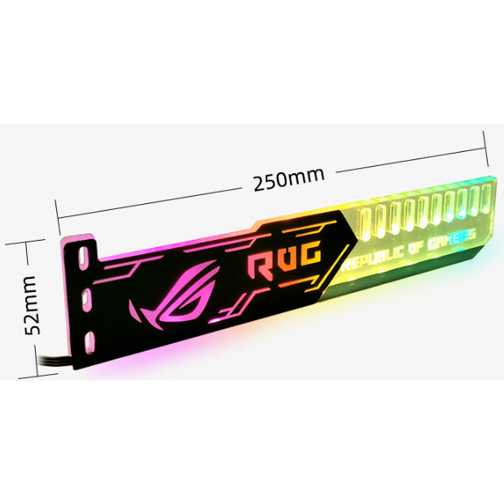 ROG RGB Set ชุดแต่งคอมครบเซ็ท พัดลมRGB3ตัว+ค้ำการ์ดจอRGB ROG+แท่งไฟRGB ...