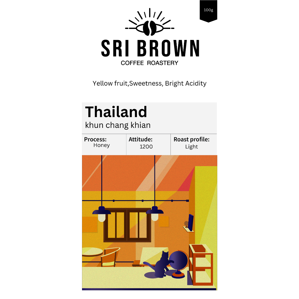 เมล็ดกาแฟคั่วThailand khun chang khian บรรจุ100กรัม | Shopee Thailand